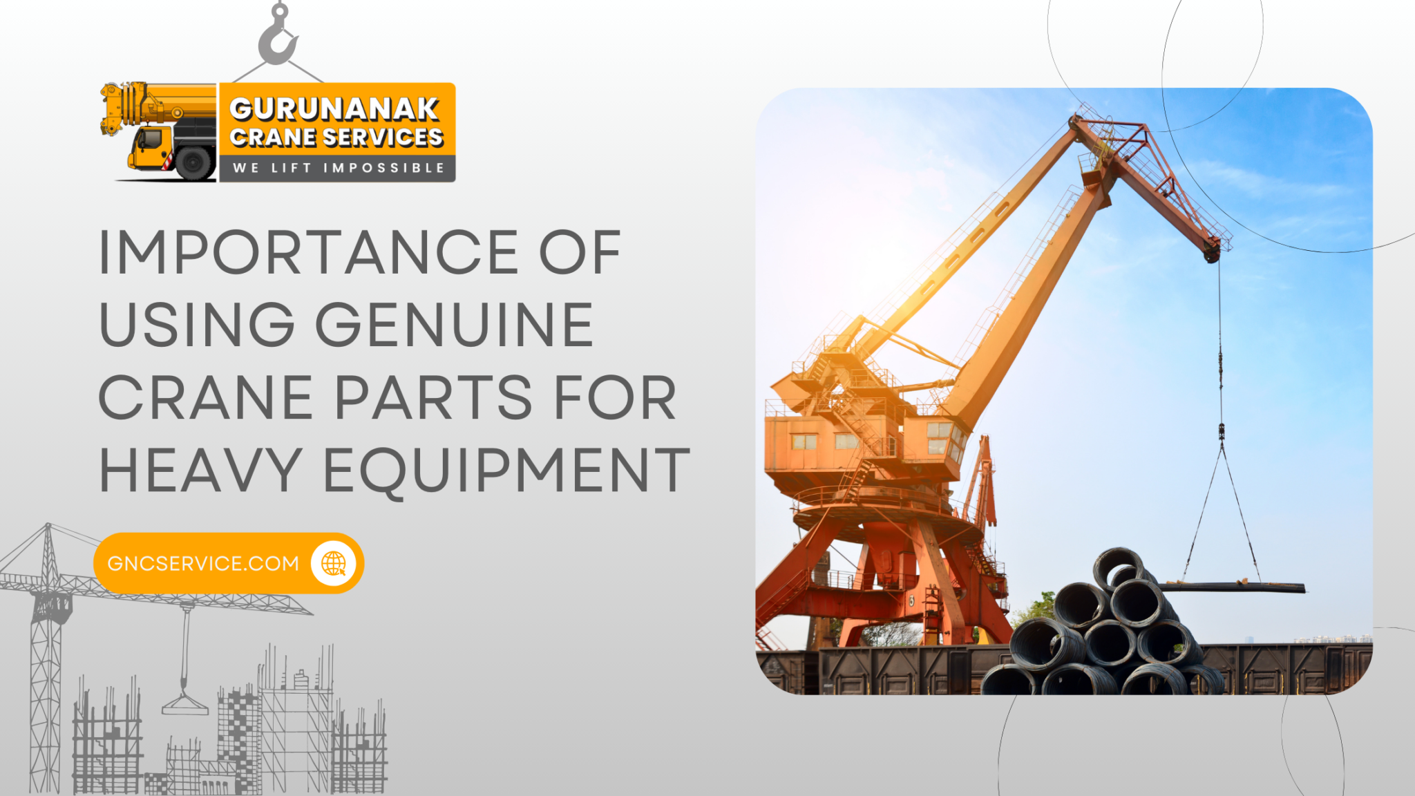 Importance of Using Genuine Crane Parts for Heavy Equipment in India